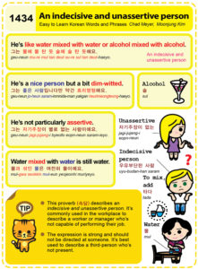 Easy to Learn Korean 1434 – An indecisive and unassertive person ...