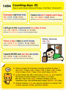 Easy to Learn Korean 1494 – Counting days (part two). | Easy to Learn ...